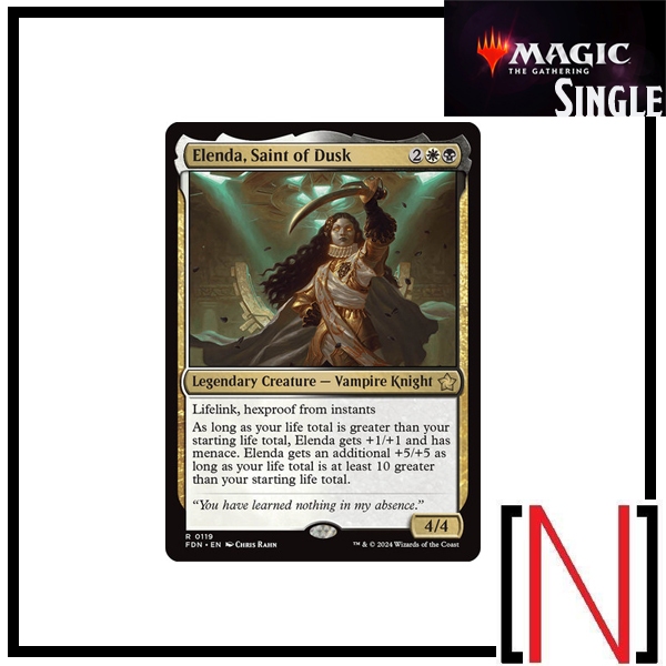 [MTG][Single][FDN] Elenda, Saint of Dusk ระดับ Rare [ภาษาอังกฤษ] | Shopee Thailand