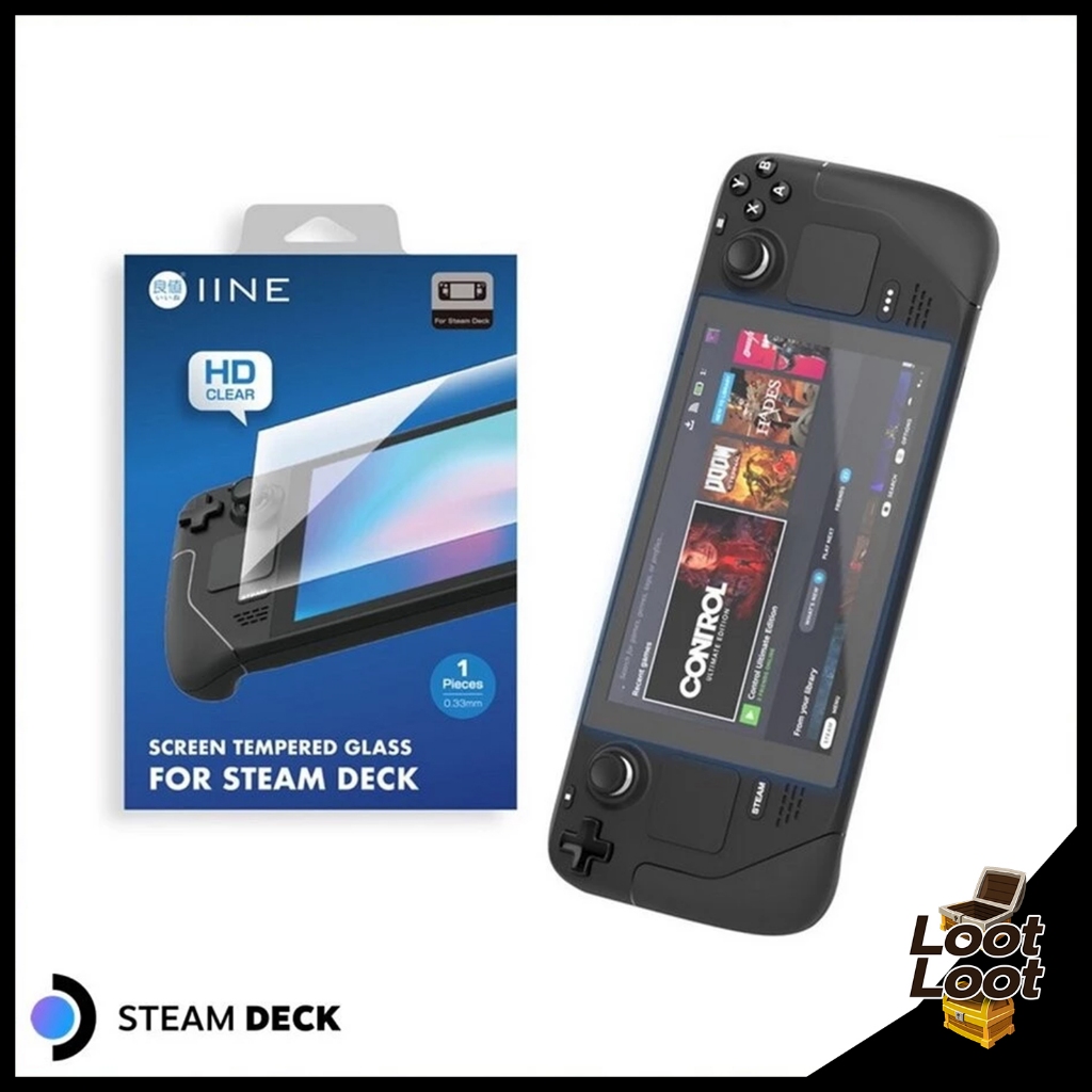 IINE Steam Deck / OLED ฟิล์มกระจกใสนิภัยชัดแจ๋ว HD Clear แข็งระดับ 9H | Shopee Thailand