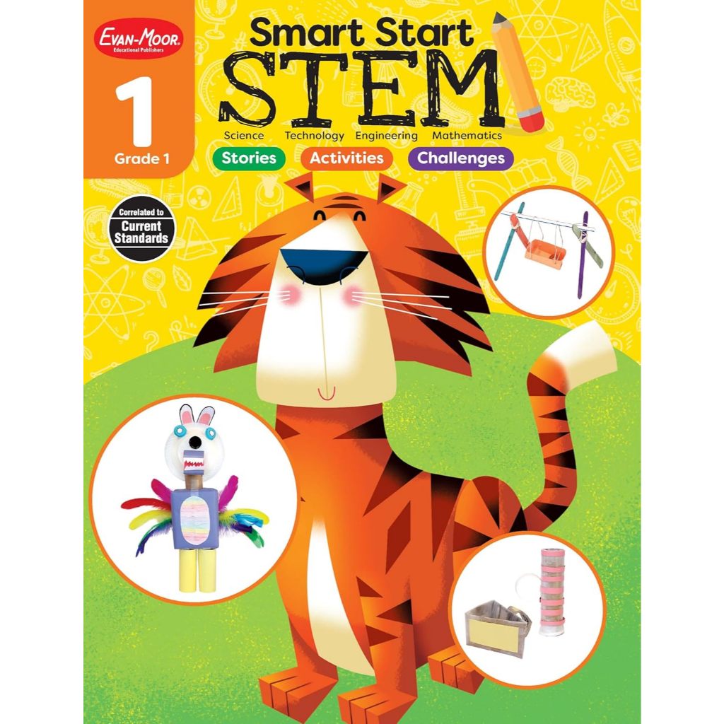 Smart Start Stem - Grade 1 หนังสือเด็ก หนังสือกิจกรรม วิทยาศาสตร์ ภาษา ...