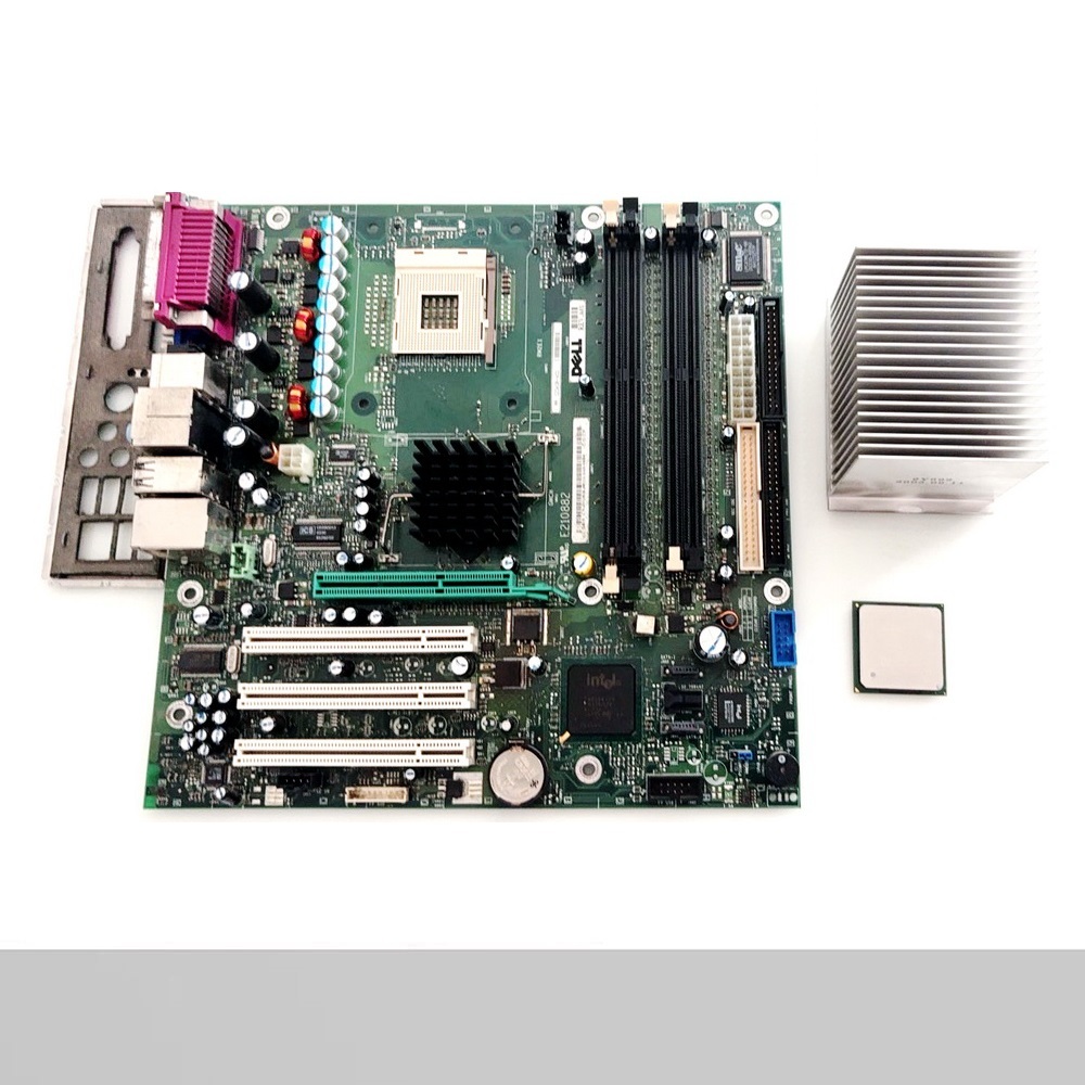 Dell เมนบอร์ด (mainboard) E210882 (Socket478) + พร้อม CPU intel Pentium ...