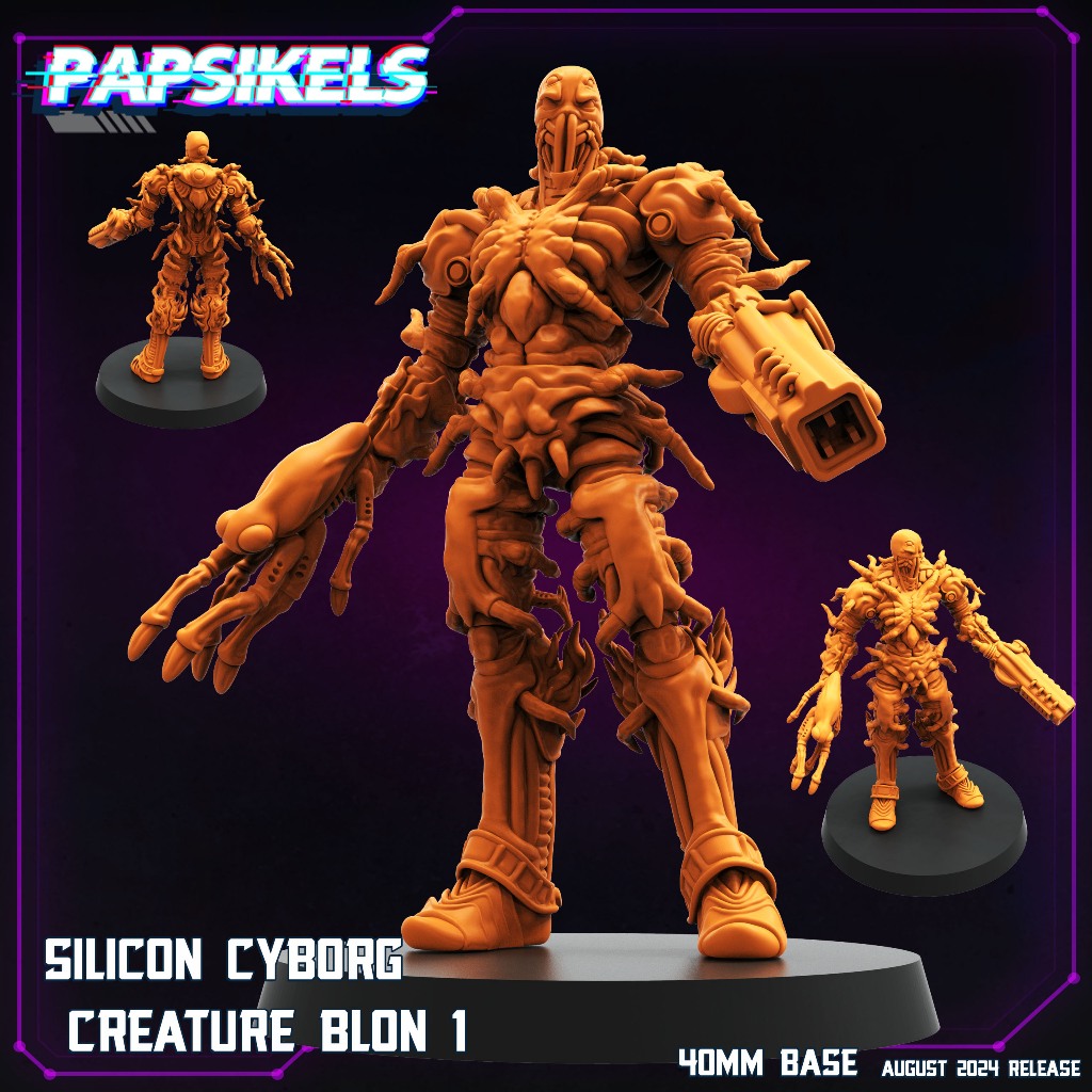 Silicon Life Blon - Blame - Construct / 32mm scale 3D printed miniature ...