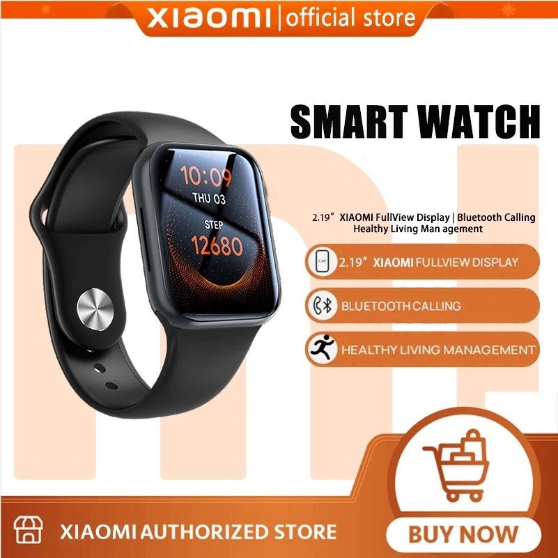XIAOM1 2024 ใหม่ SmartWatch แบบเต็มหน้าจอ Wantch 9 MAX โทรผ่านบลูทูธไร้ ...