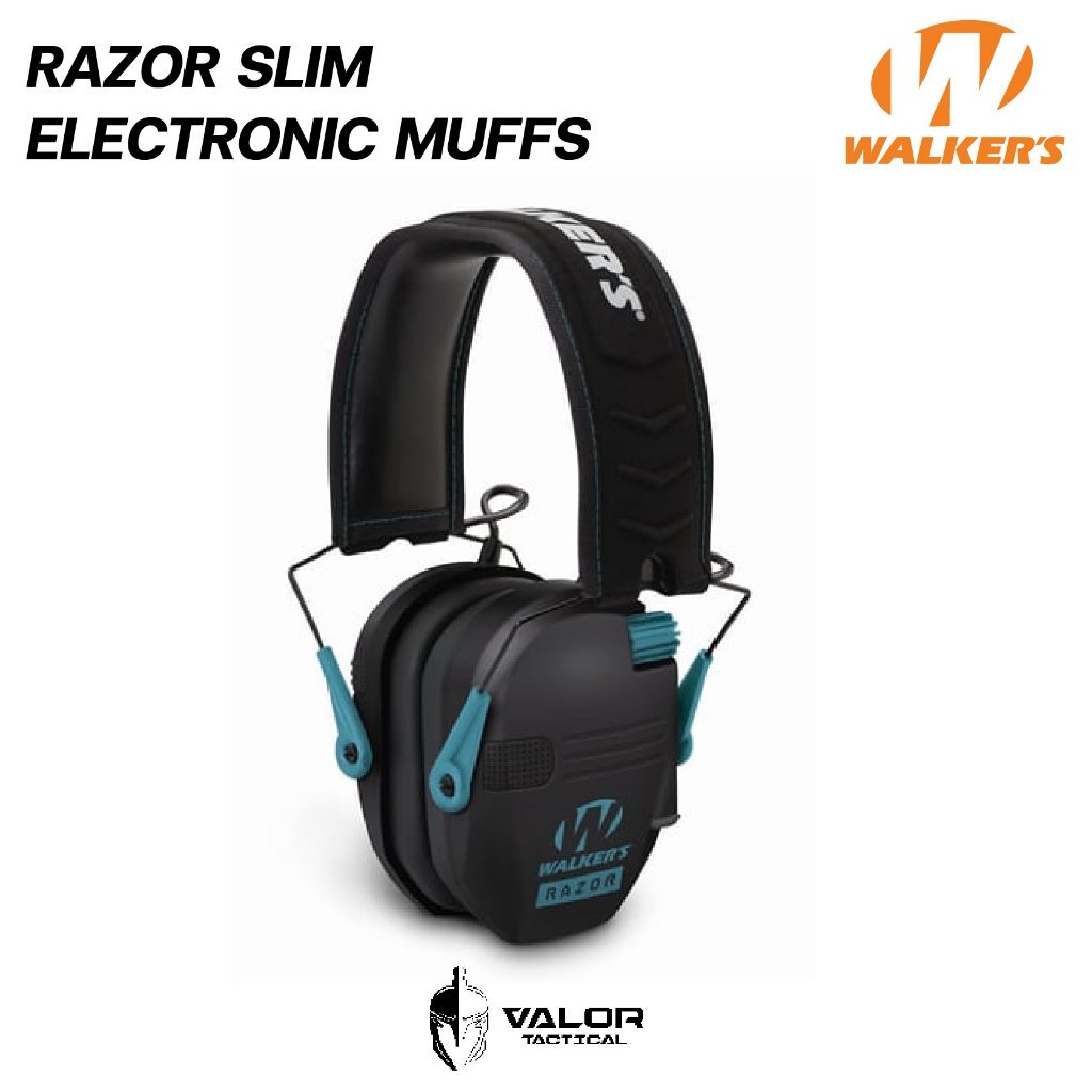 Walker's Razor Slim Electronic Muffs หูฟังครอบหู ตัดเสียงรบกวน ลำโพง Full HD ไมโครโฟนรอบทิศ ...
