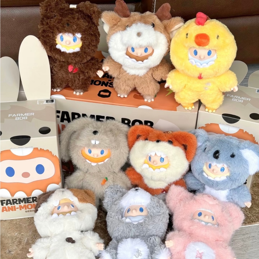 โค้ดลด30%(พร้อมส่งในไทย) FARMER BOB ANI-MONSTER PLUSH BLIND BOX FINDING ...