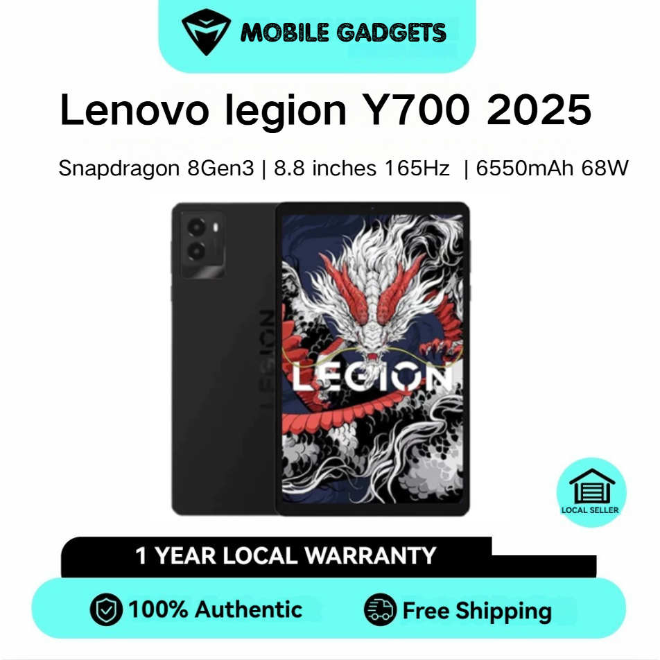 Lenovo legion Y700 2025 Tablet 4rd / 3rd Gen | Snapdragon 8Gen3 / Snapdragon 8 Elite | Shopee ...