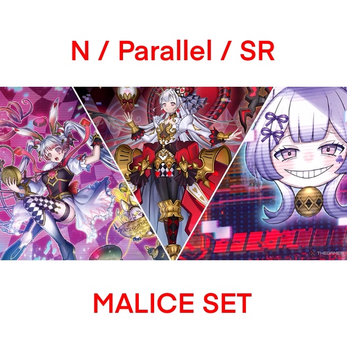 ORIGINAL Yu-Gi-Oh! MALICE Deck Build Crossover Breakers N / Parallel / SR Rare (1x/3x) Card Set ...
