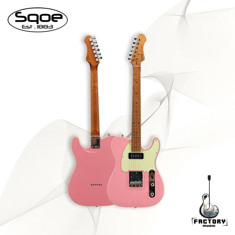 Sqoe SETL-400 Telecaster | กีตาร์ไฟฟ้า 22เฟรต Tele คอเผา เล่นง่าย มี ...