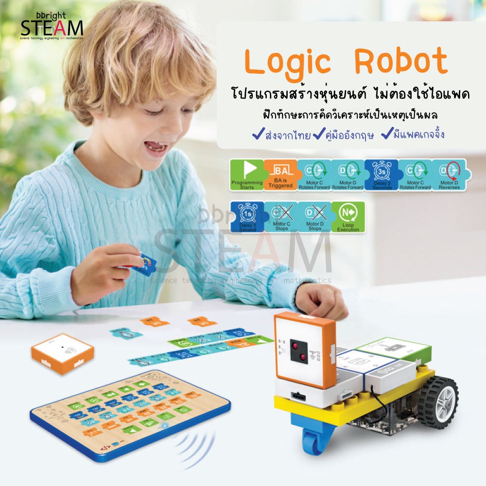 Logic Coding Robot โปรแกรมโคดดิ้งหุ่นยนต์ ไม่ต้องใช้แท็บเล็ต ของเล่น ...