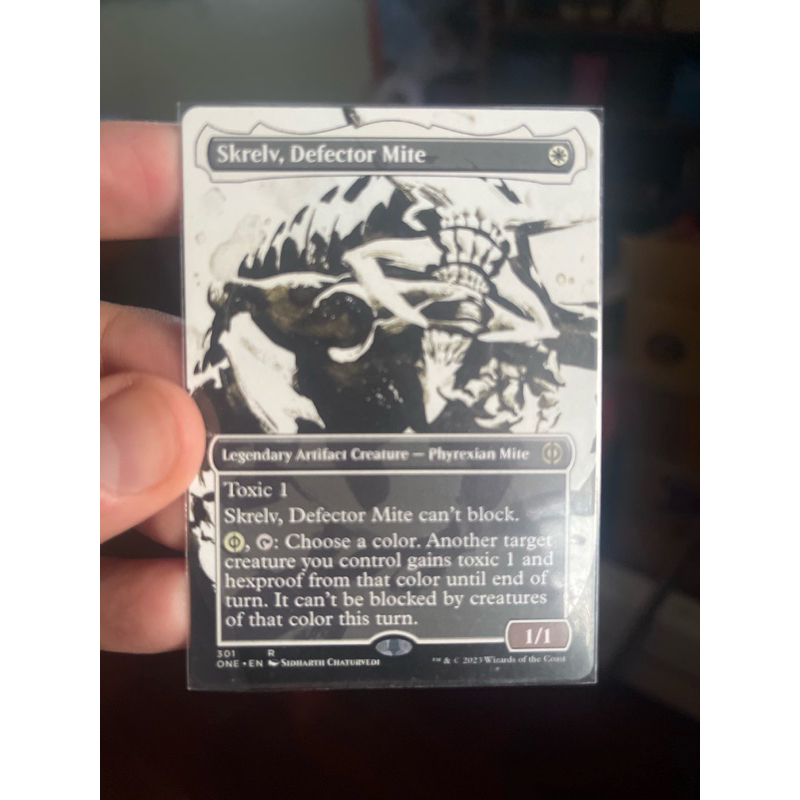 การ์ด MTG Skrelv, Defector Mite White Magic the Gathering EDH รุ่น ONE ...