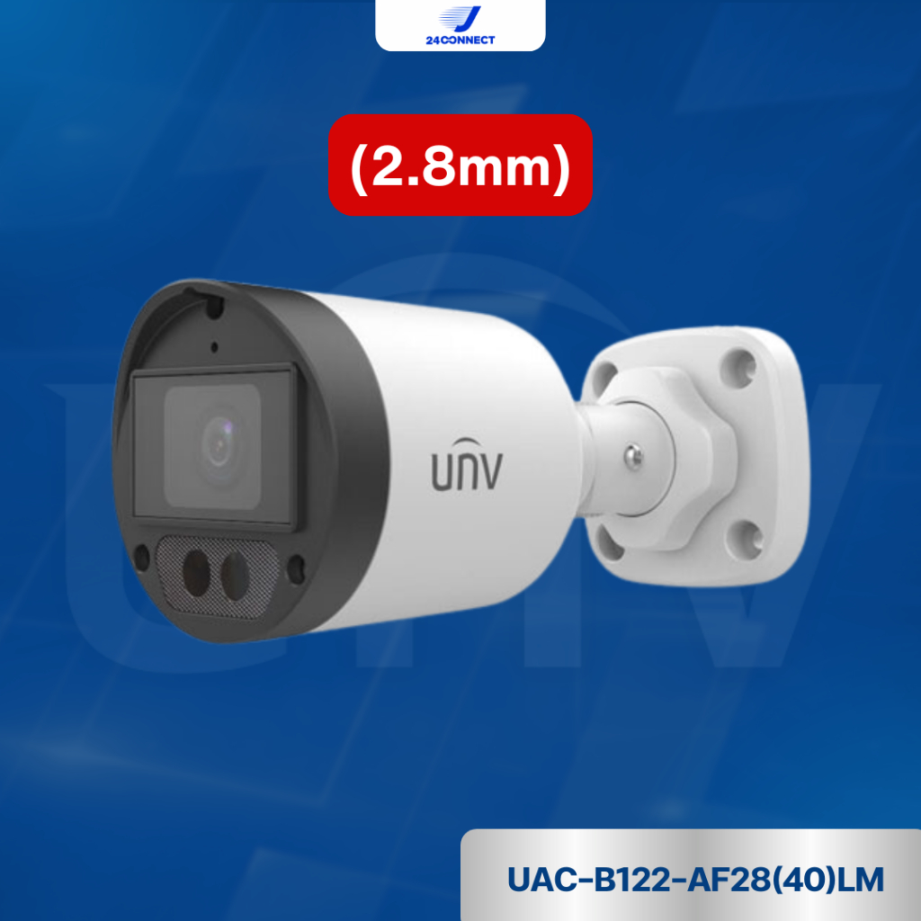 กล้องวงจรปิด UNV 2MP LightHunter HD IR Fixed Mini Bullet Analog Camera รุ่น UAC-B122-AF28(40)LM ...
