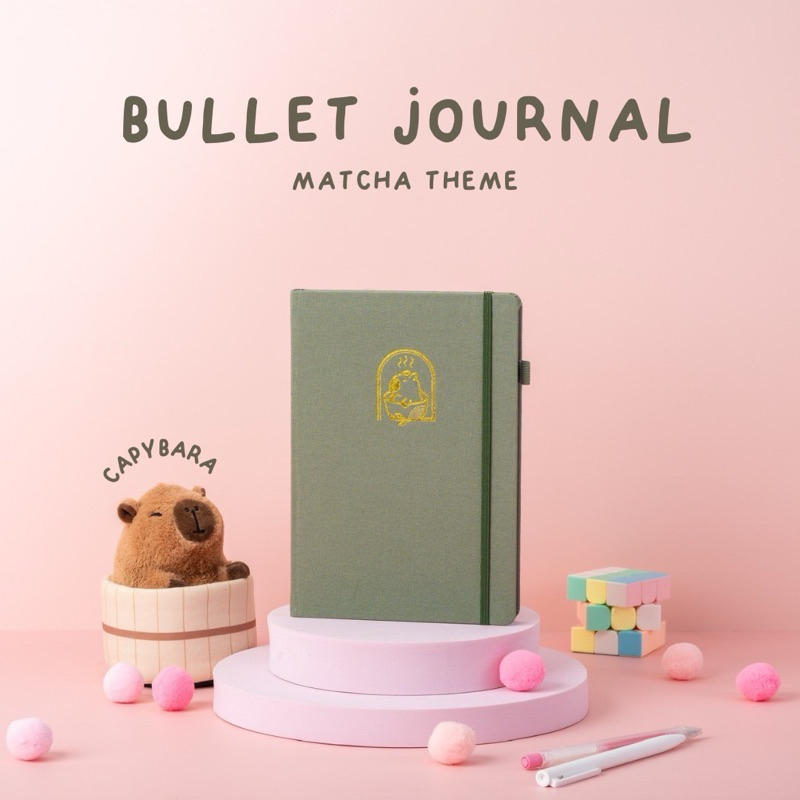 🌟Bullet journal - Capybara matcha theme (iamcutebook) | Shopee Thailand