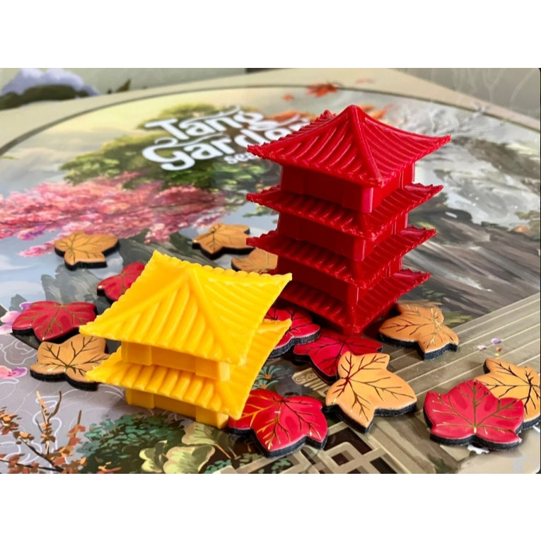 [Plastic] Tang Garden Seasons Board Game: 3D Pagoda and Viewpoint Token ...