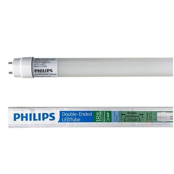 Philips Double Ended หลอด LED tube ไฟเข้า 2 ทาง ฟิลลิปส์ T8 9W 600mm แสงขาว/Cool Daylight 6500K ...