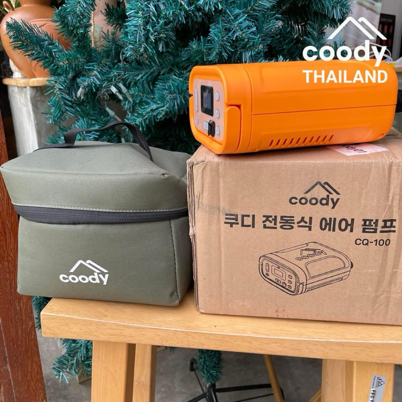 🇰🇷พร้อมส่ง🇰🇷Coody Electric Air pump CQ-100 เครื่องปั้มลมอัตโนมัติ ที่สูบลมแบบเป่าลม แรงดันสูง ...