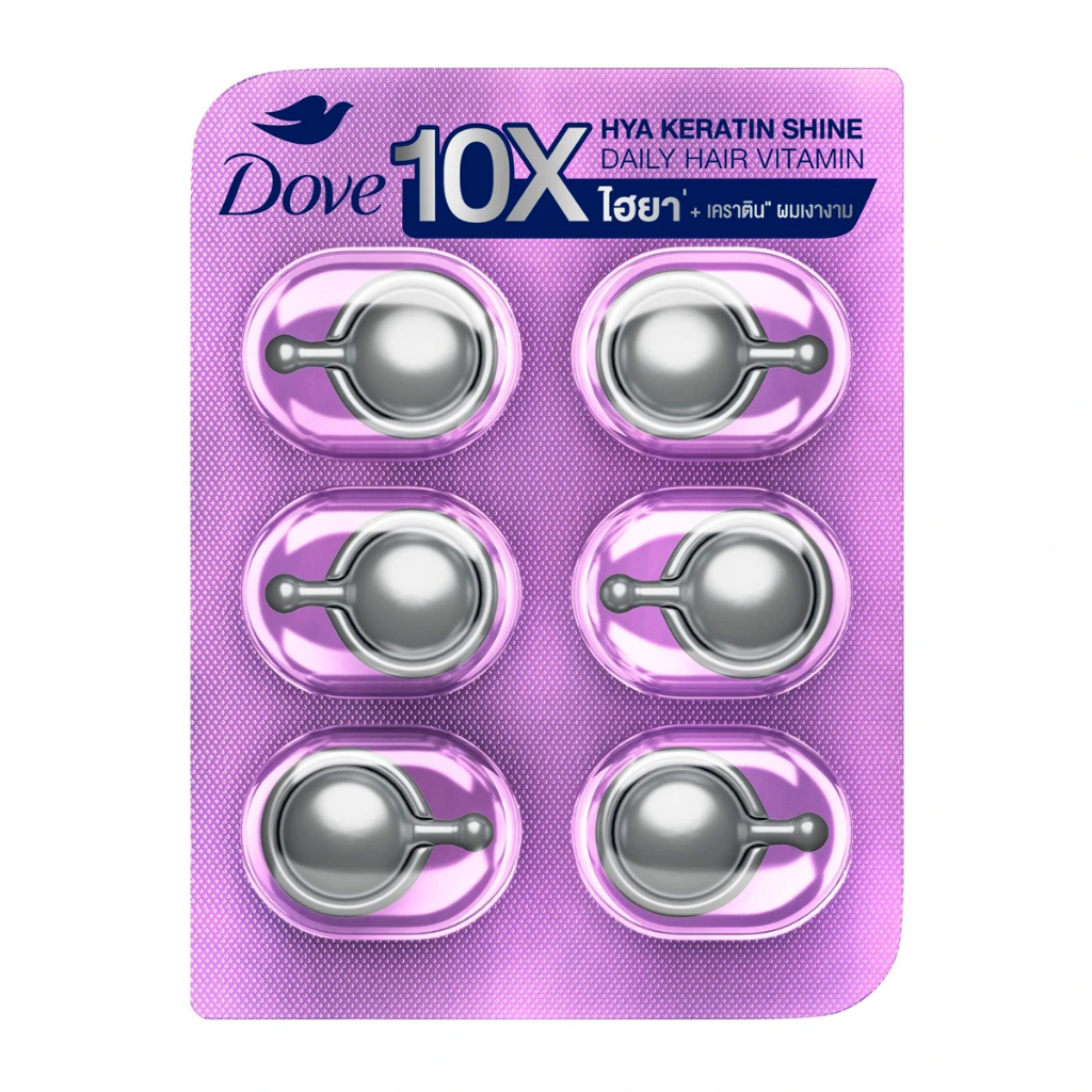 DOVE HYA-KERATIN SHINE โดฟ ไฮยา-เคราติน วิตามิน 1 มล | Shopee Thailand