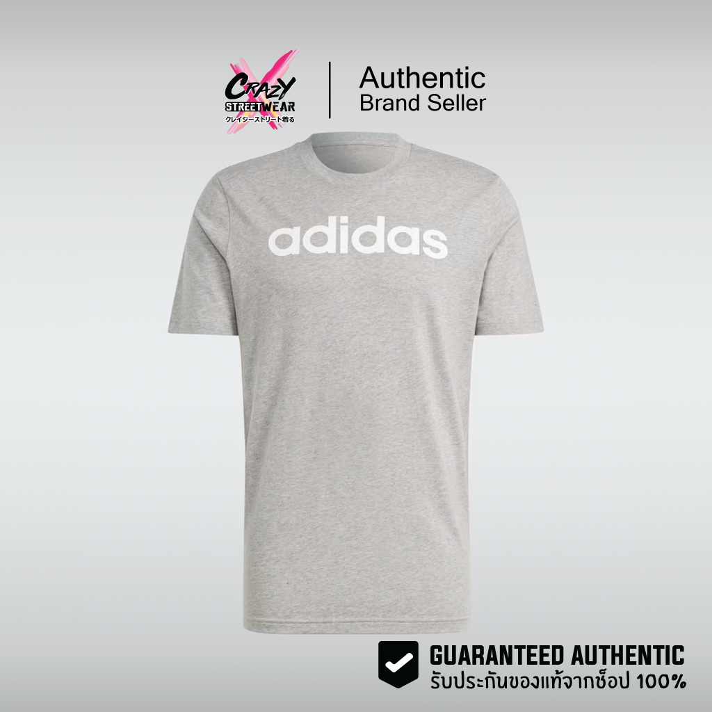 เสื้อยืด Adidas ของแท้ 100% รุ่น Essentials Single Jersey Linear ...