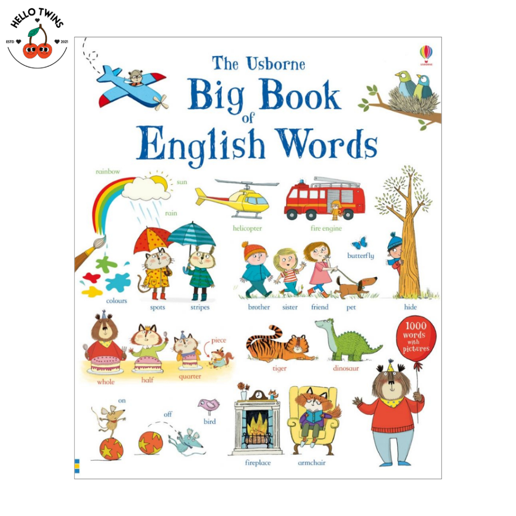 พร้อมส่ง Usborne Big Book of English Words Book หนังสือเด็กภาษาอังกฤษ ...
