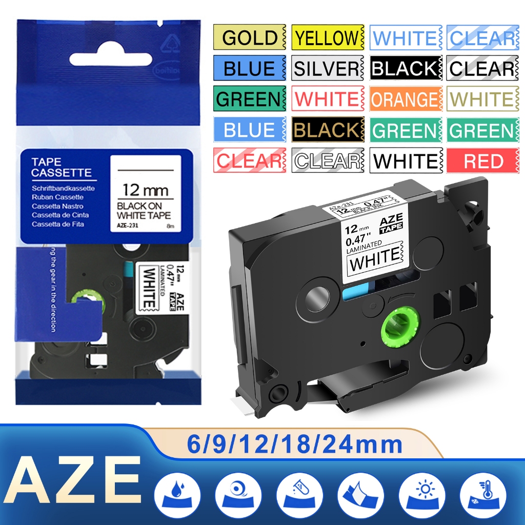 1Pcs Tapes Compatible for Brother Label 9mm/12mm/18mm 211 221 231 251 ...