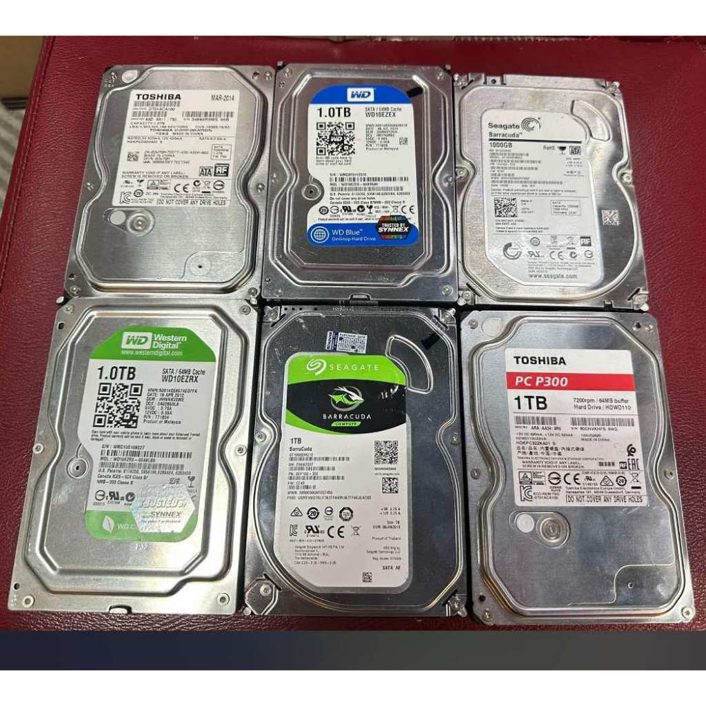 HDD PC 1TB (ฮาร์ดดิส พีซี) 1000Gคละรุ่น-คละยี่ห้อสินค้ามือสองสภาพดี ...