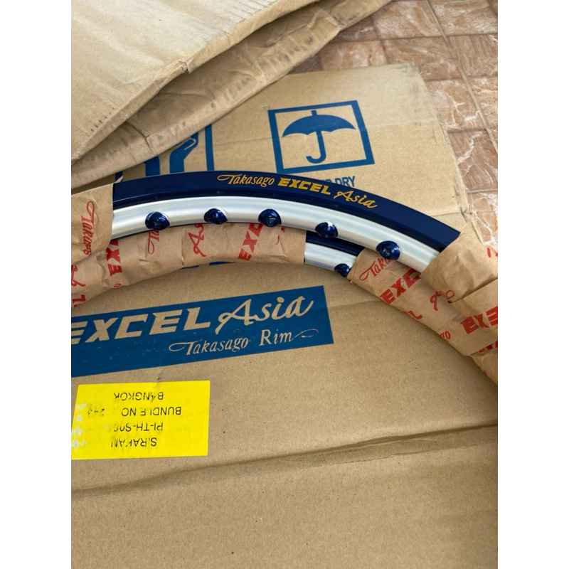 วงล้อ Excel asia แท้ สีน้ำเงินทูโทน (ราคาต่อคู่) | Shopee Thailand