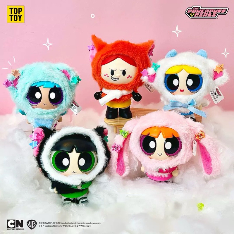 [Pre-order, ใช้โค้ดแฟชั่นได้] กล่องสุ่มพวงกุญแจ Powerpuff Girls Animal ...