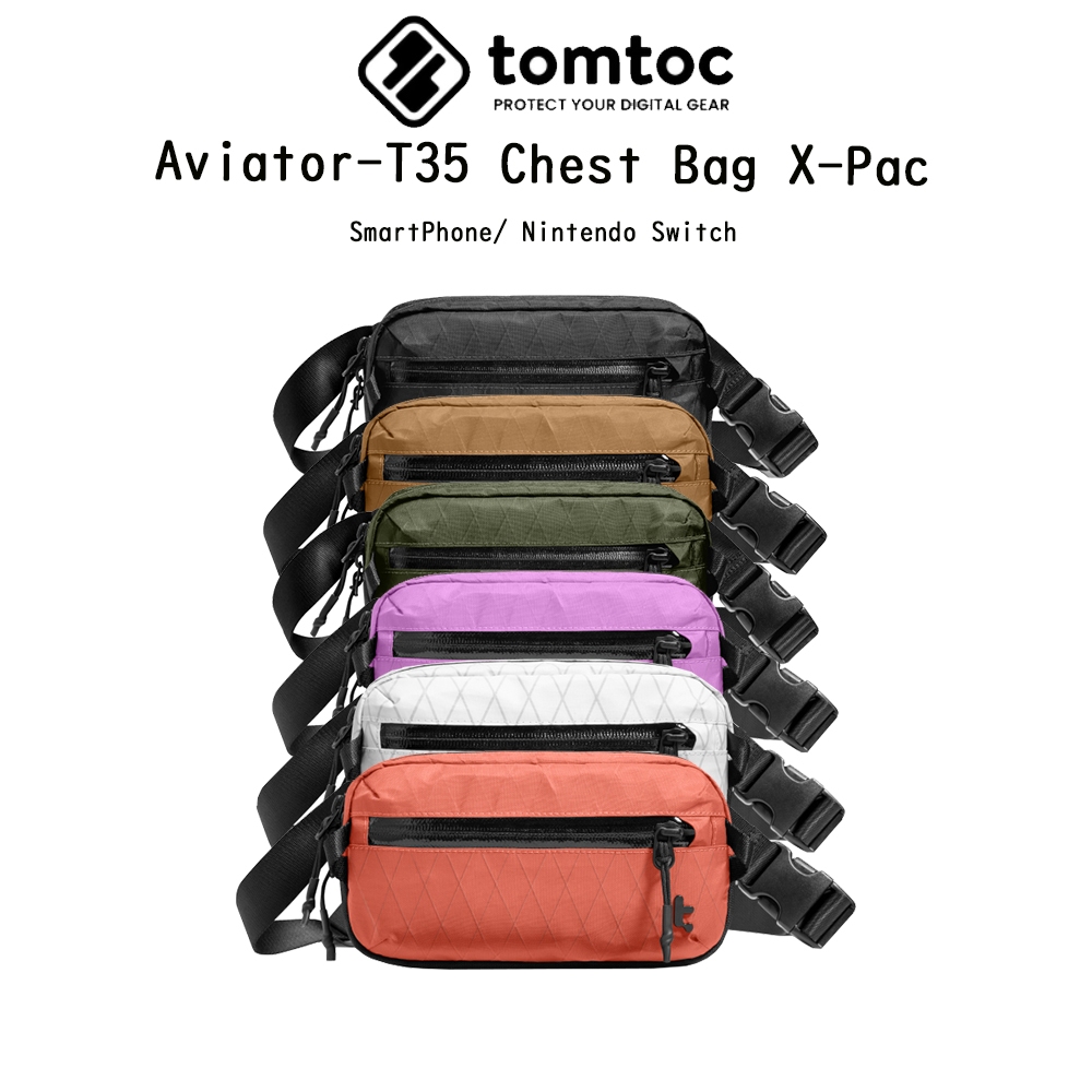 TOMTOC Aviator-T35 Chest Bag X-Pac กระเป๋าคาดอกเกรดพรีเมี่ยมจากอเมริกา สำหรับ SmartPhone ...