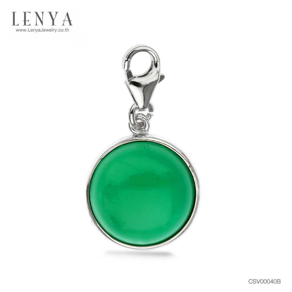 Lenya Jewelry เครื่องประดับ Charm ตัวเรือนเงินแท้ 925 ชุบทองขาว ประดับ ...