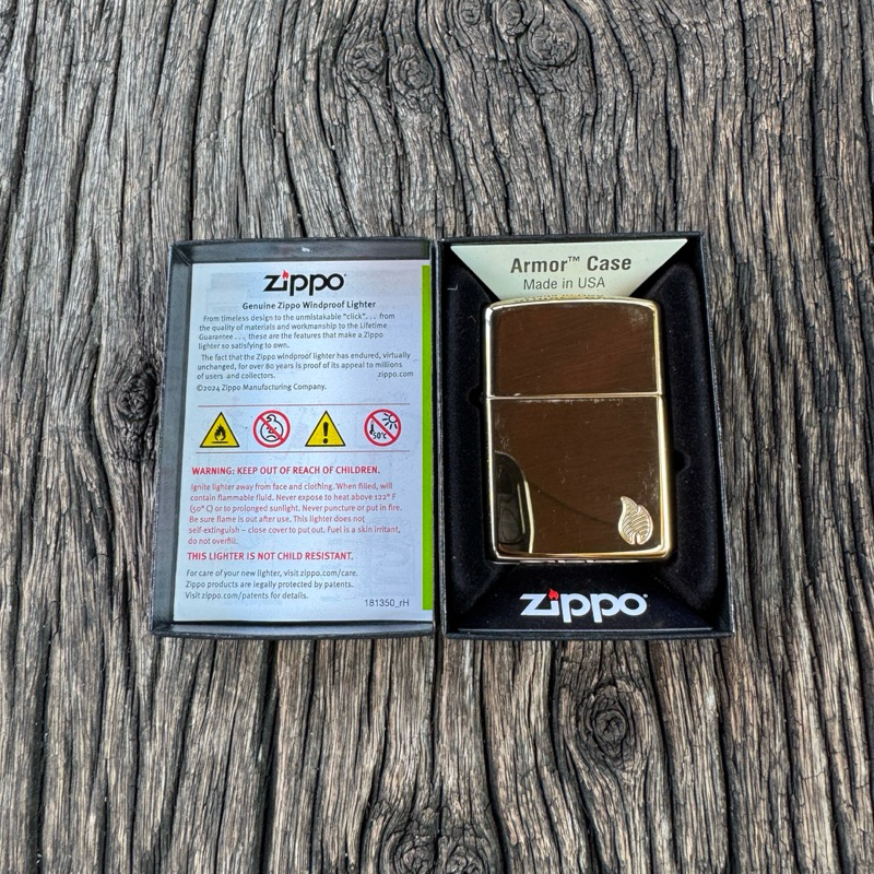 Zippo ไฟแช็กรุ่น 46397 Armor® High Polish Brass Flame Design | Shopee Thailand