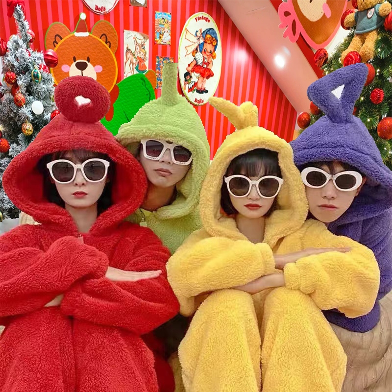 COD Teletubbies ชุดนอนเสื้อกันหนาว ชุดนอน ชุดกันหนาว ชุดนอนน่ารักๆ ชุด ...