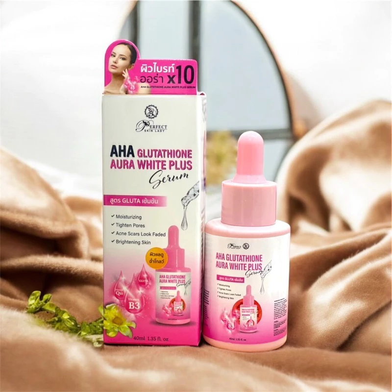 Perfect Skin Lady AHA Glutathione Aura White Plus Serum 40ml.เซรั่ม | Shopee Thailand