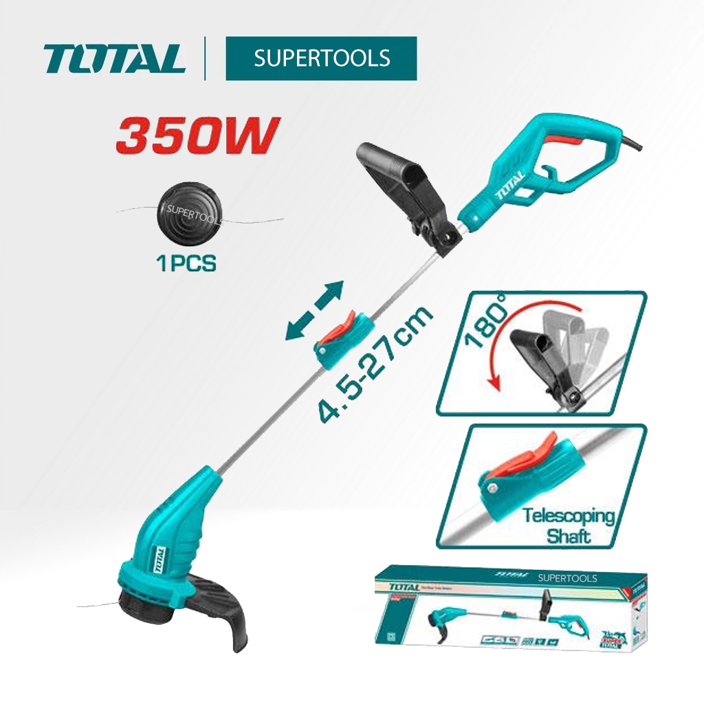 TOTAL เครื่องตัดหญ้าไฟฟ้า ชนิดสายเอ็น/ปรับระดับ รุ่น TG103512 ...