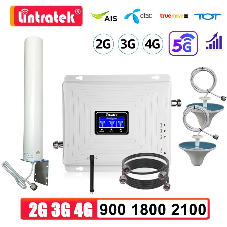 Lintratek 2G 3G 4G 5G Mobile Signal Booster เครื่องดูดสัญญาณโทรศัพท์ตัวดูดสัญญาณ ais 4g Router ...
