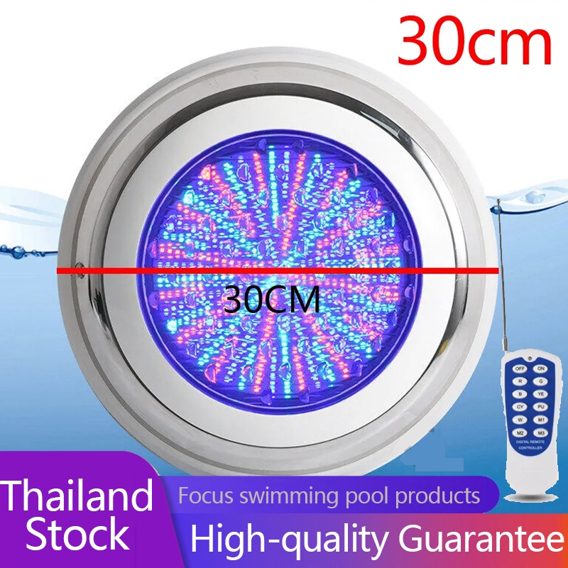 30cm Stainless Steel Swimming Pool Light High Power 18/36W AC12V Underwater Lamp Wall Mounted ...