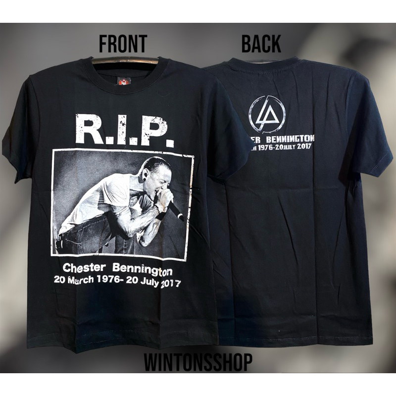 เสื้อยืด Linkin Park LP RIP เสื้อวง ผ้าดำ | Shopee Thailand