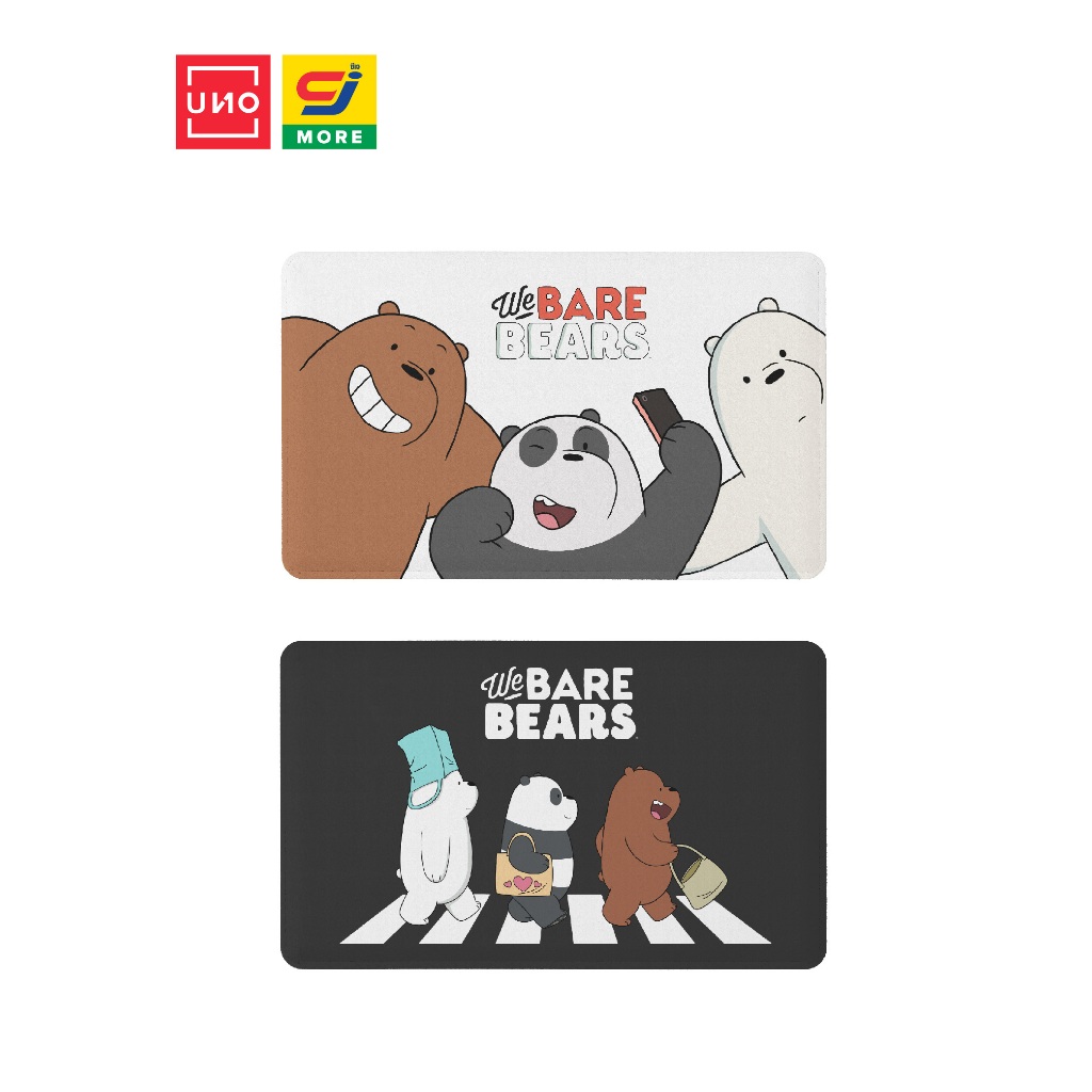 UNO พรมเช็ดเท้า We Bare Bears ลิขสิทธิ์แท้ | Shopee Thailand
