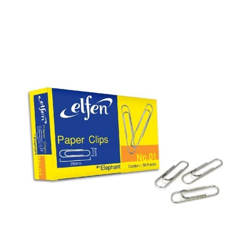 CWD ลวดเสียบ Elefen กลม No.1 33 มม. คลิปหนีบกระดาษ (ห่อละ10กล่อง ...