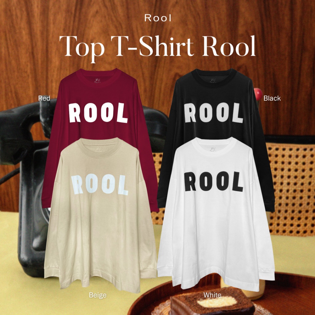 Rool - T-Shirt Rool เสื้อยืดแขนยาวคอกลม | Shopee Thailand