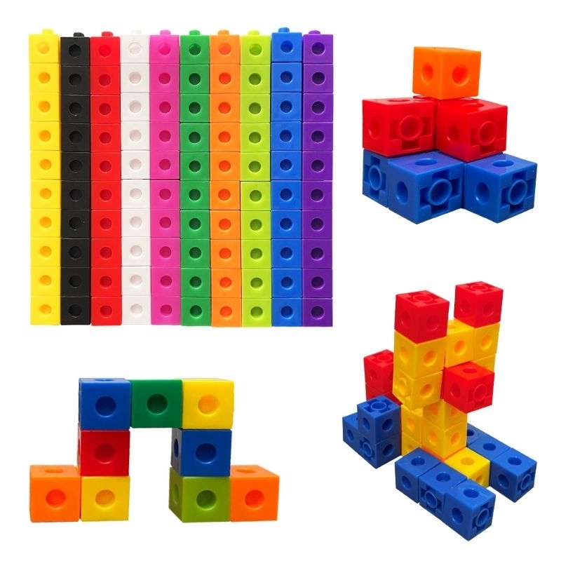 number blocks cube set มือ2 สอนนับเลข ต่อเป็นรูปร่างที่ต้องการ | Shopee ...