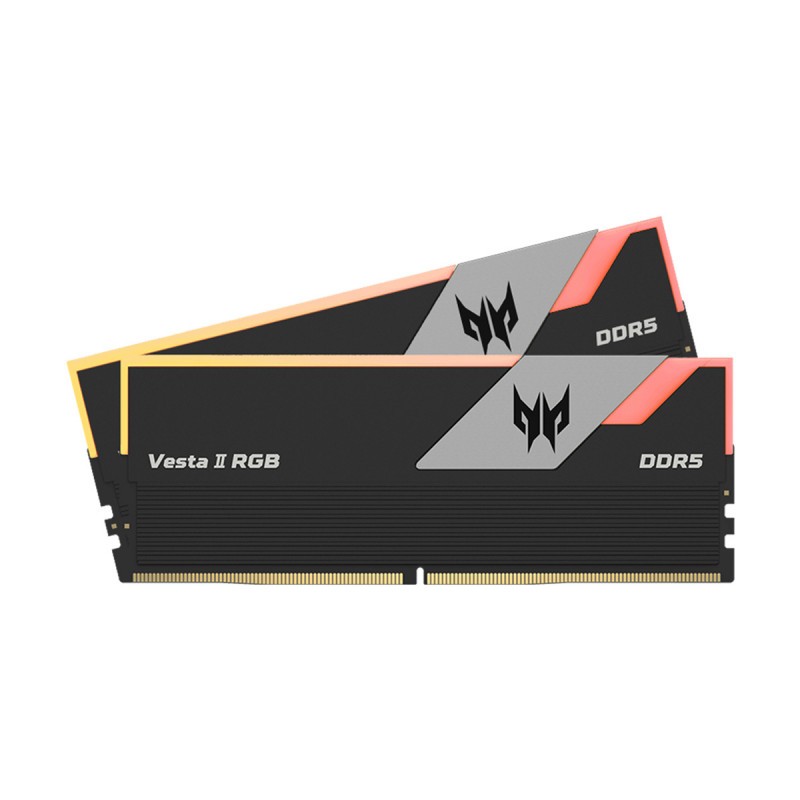 RAM PREDATOR VESTA II RGB 32GB (16x2) DDR5 6000Mhz BLACK -SILVER (BL.9BWWR.379) | Shopee Thailand