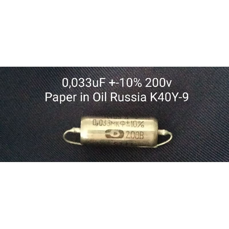 Capacitor Paper In Oil 0.033uF 200v. +-10% K40Y-9 | Shopee Thailand