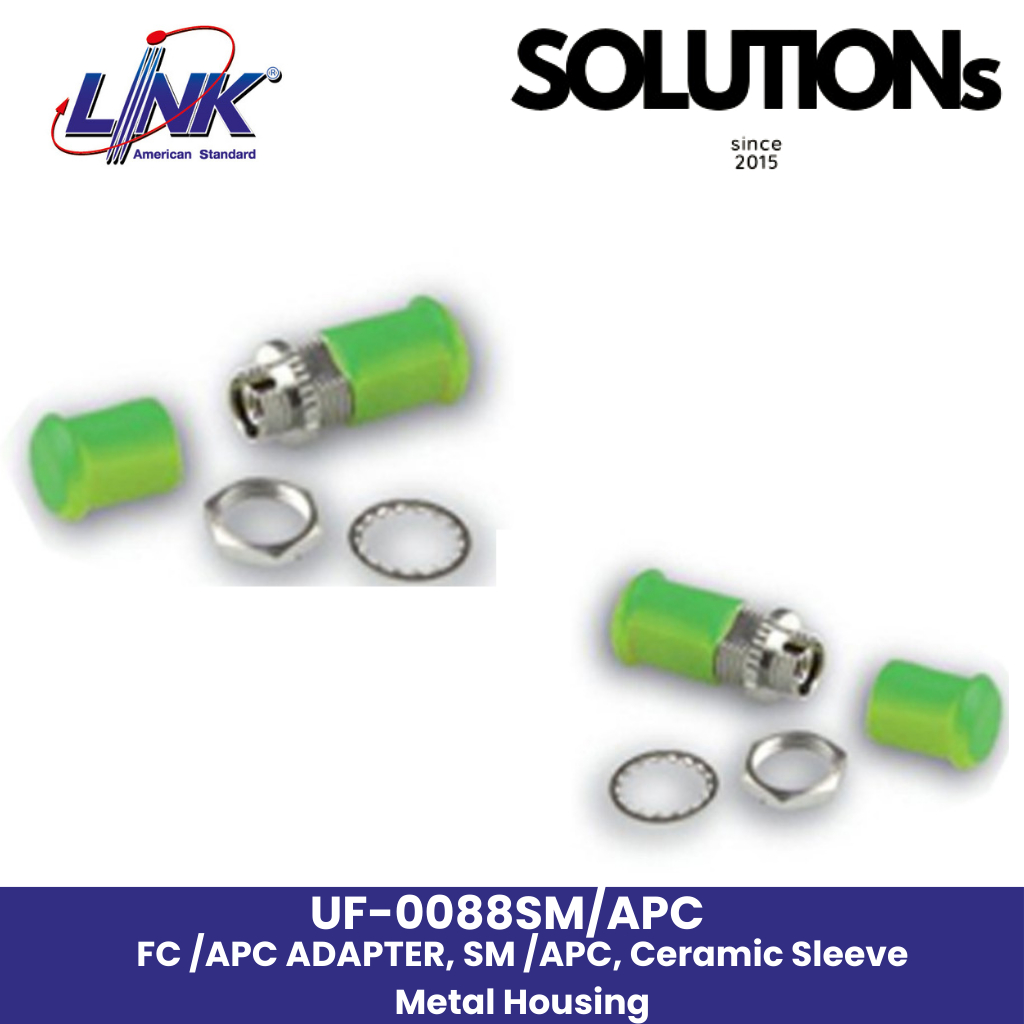LINK UF-0088SM/APC FC/APC Fiber Optic Adapter, Single-mode Coupling ...