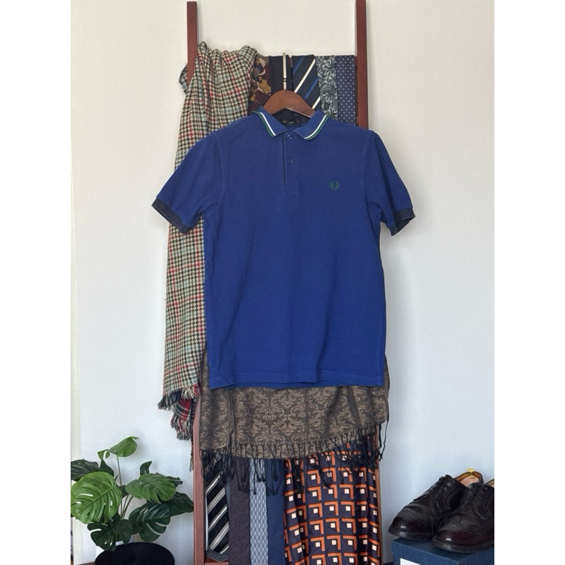 [TC] Fred Perry Polo สีน้ำเงิน | Shopee Thailand