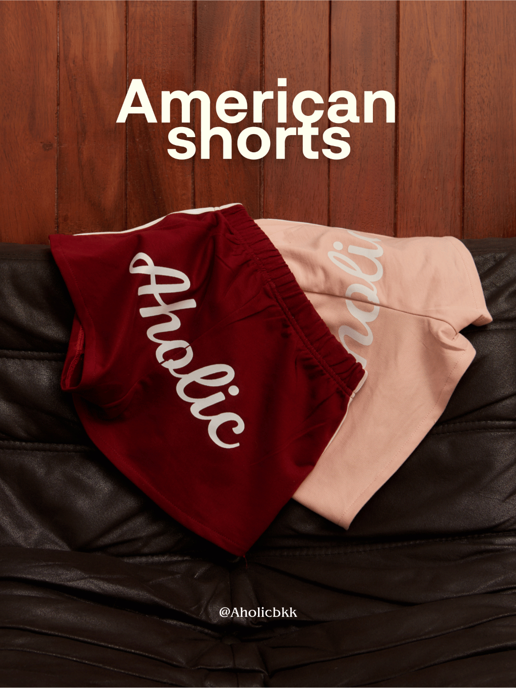 AHOLICBKK | AMERICAN SHORTS กางเกงขาสั้นสายฝอ | Shopee Thailand