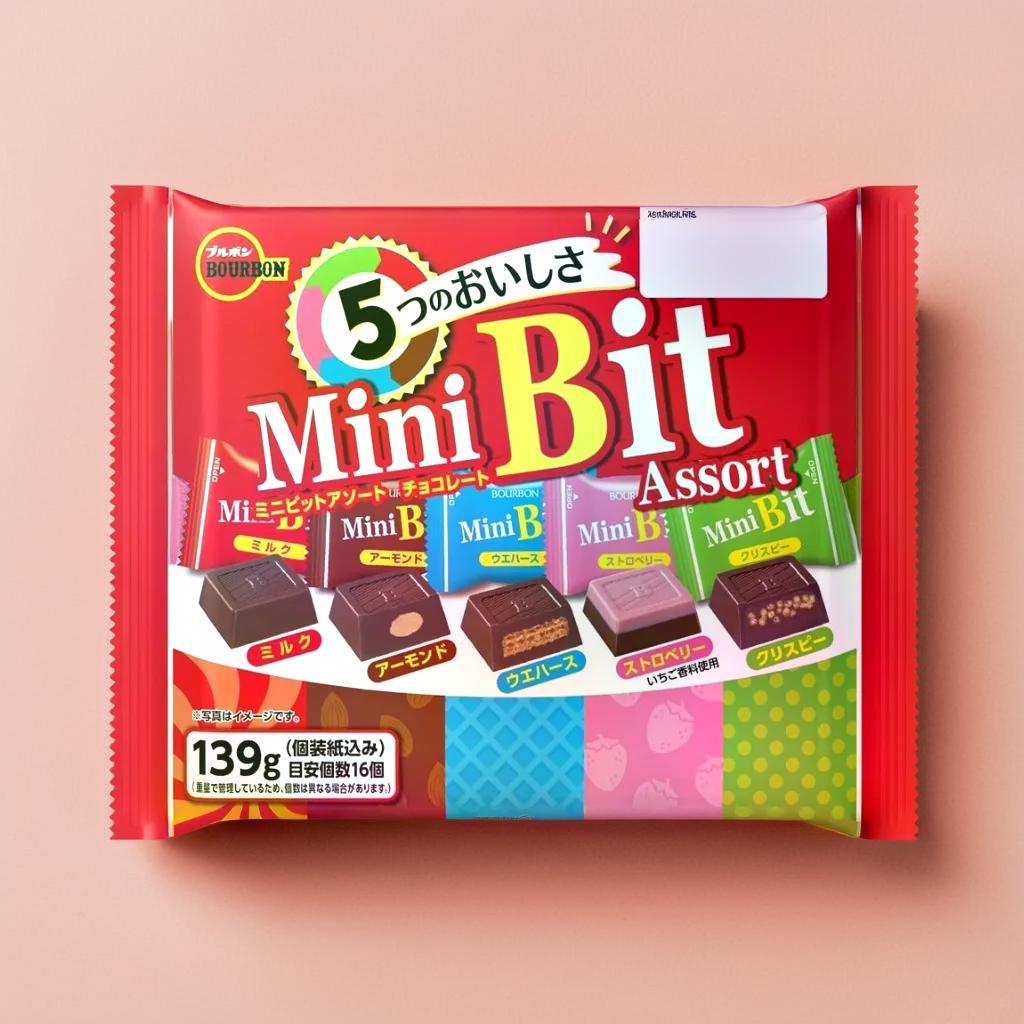 Bourbon Mini Bit: ช็อกโกแลตหลากรสชาติ ในซองเดียว อร่อยครบรส 139g ...