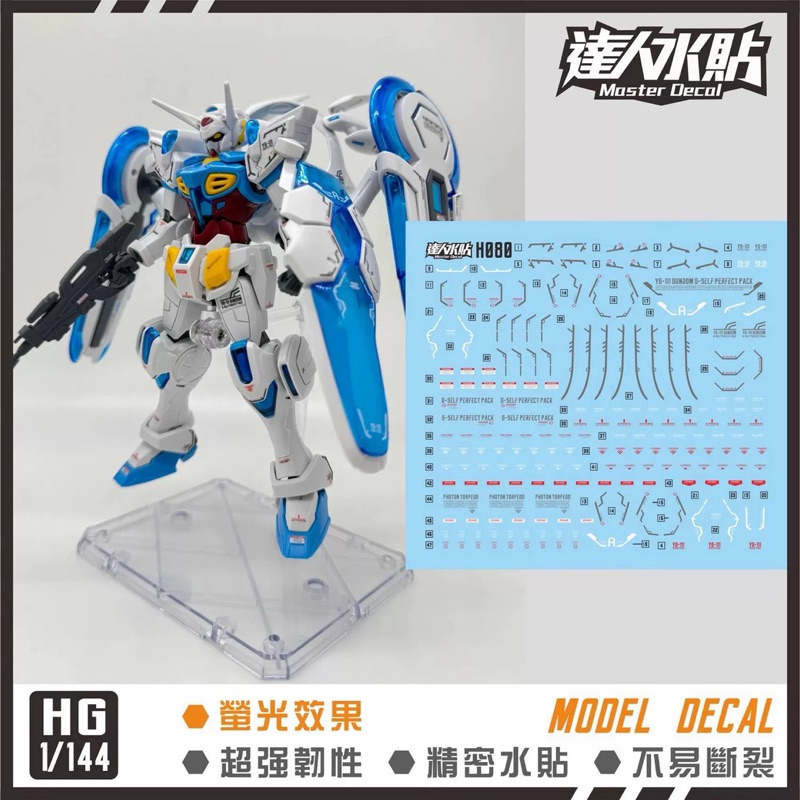⬜️ดีคอลน้ำ DL HG 080 DECAL HG 1/144 YG-111 Gundam G-Self Perfect Pack เรืองแสงแบล็คไลท์ | Shopee ...