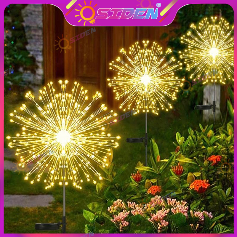 OSIDEN ไฟแต่งสวน กันน้ำ ไฟตกแต่ง 60/200/280/360LED ชาร์จพลังงานแสง ...