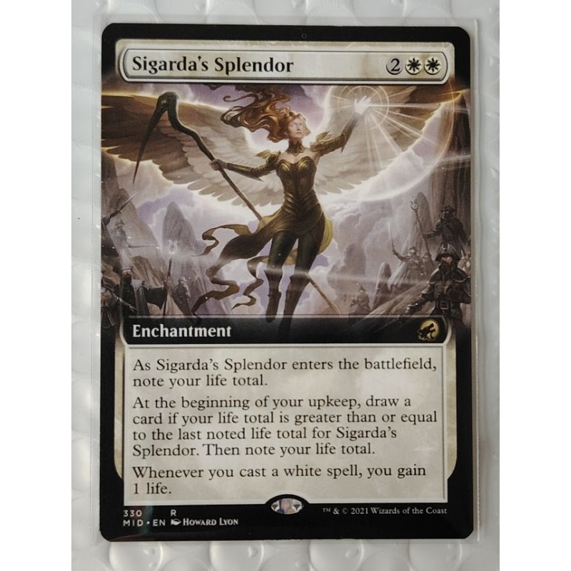 [MTG] Sigarda's Splendor (Extended Art) [MID] [WHITE] [RARE] [ENG ...