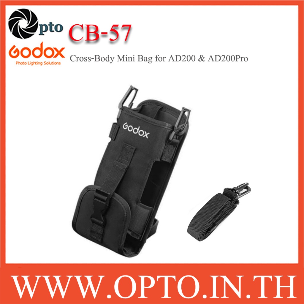 Godox CB-57 Cross-Body Mini Bag for AD200 & AD200Pro Pocket Flashes ...
