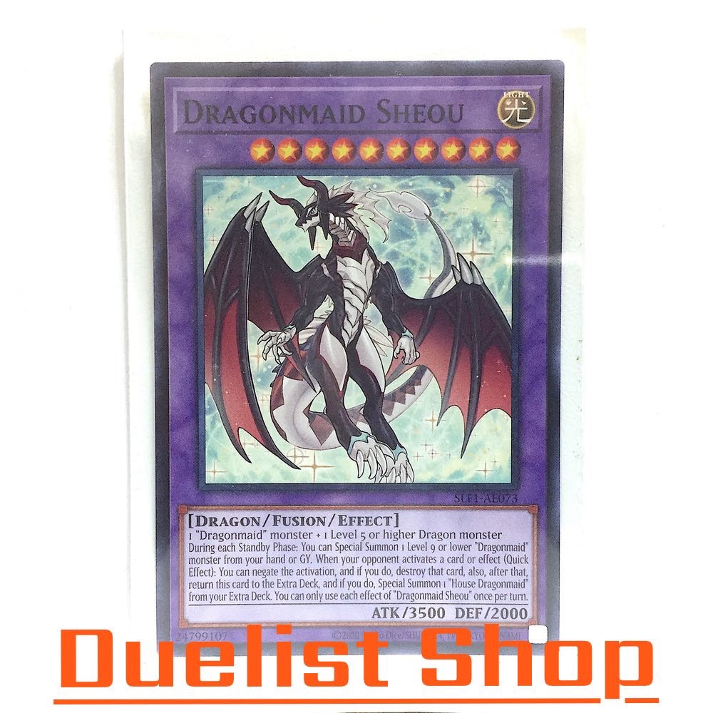 Dragonmaid Sheou (N) Monster Light Level10 [Dragon/Fusion/Effect] ชุด SLF1-AE073 การ์ดยูกิโอ (Yu ...