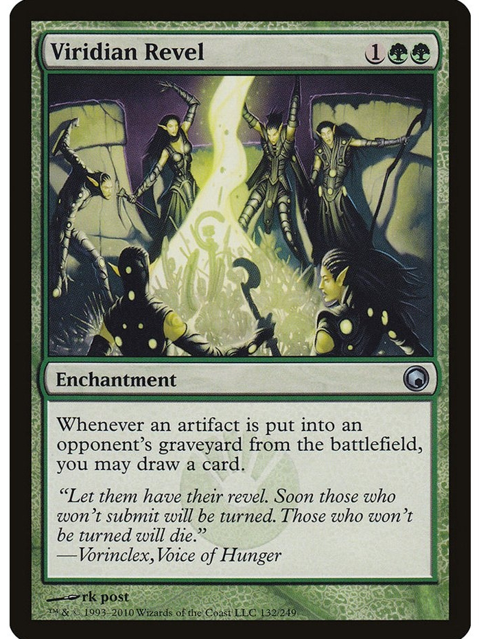 Viridian Revel SOM Scars of Mirrodin การ์ด Magic the Gathering [MTG ...